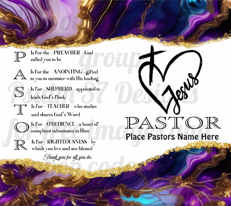 Pastor Appreciation Gift PNG Pdf Jpeg Sublimation Wrap Tumbler Bags ...
