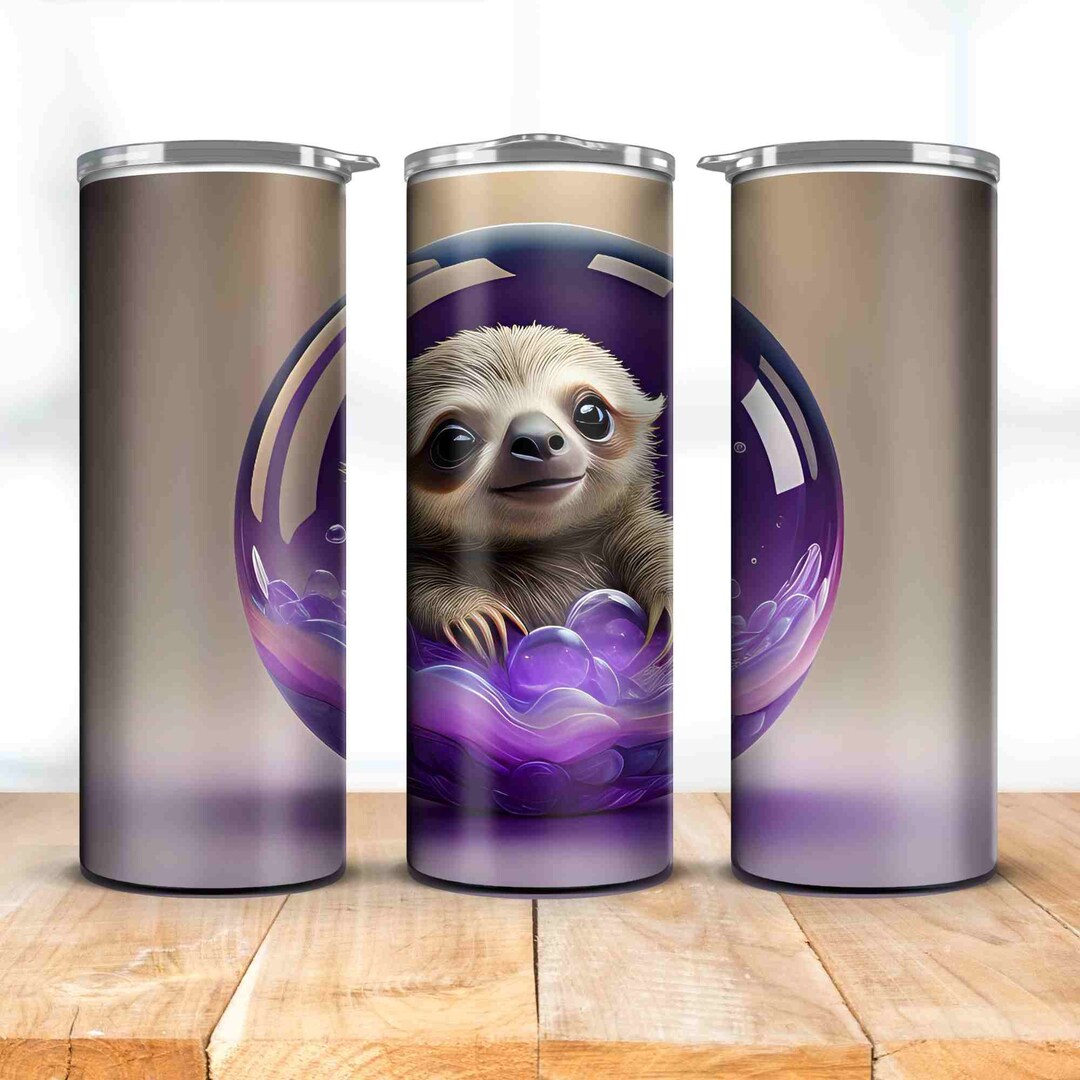 3D Baby Sloth Png Premium Graphics Printable Art 600 DPI Hyper ...