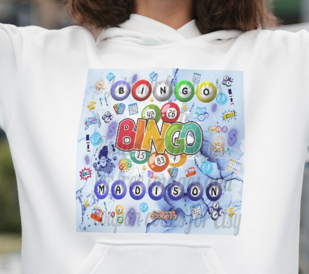 Lucky Blue BINGO Sublimation Tumbler Wrap Jpg Pdf With 7 Bingo Balls ...