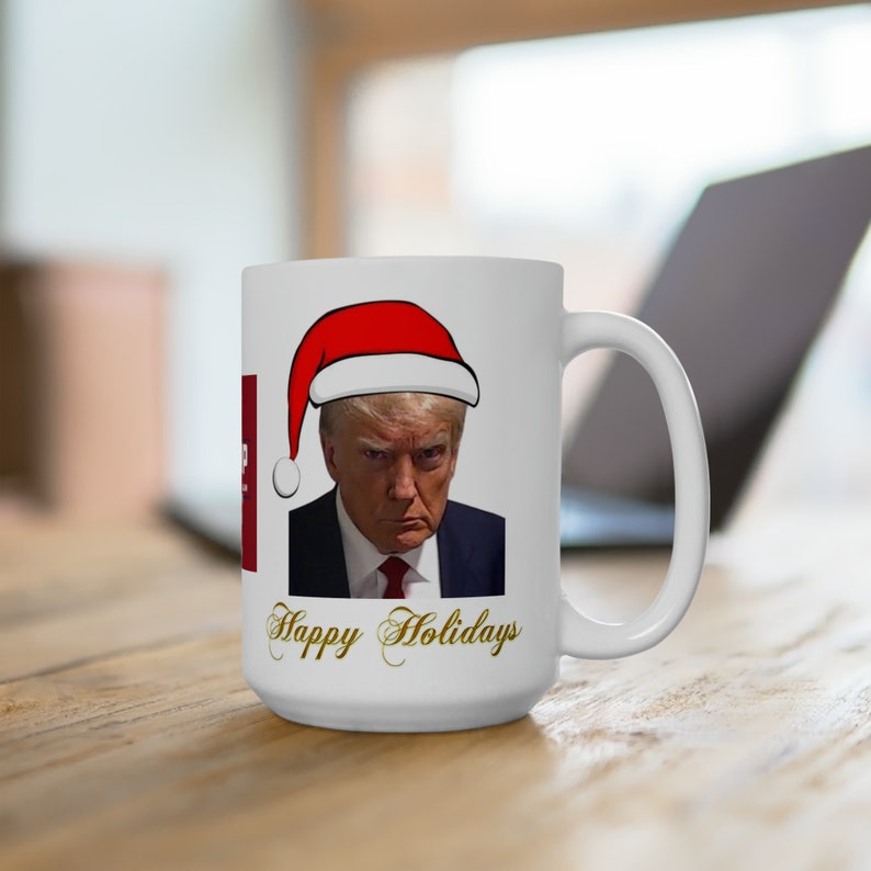Donald Trump mug Shot, 15oz, Ceramic, Holiday Gift, Coffee Mug, Tea Cup ...