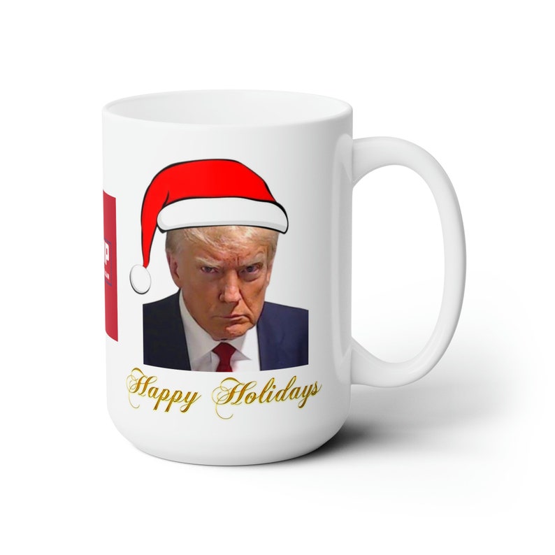 Donald Trump mug Shot, 15oz, Ceramic, Holiday Gift, Coffee Mug, Tea Cup ...