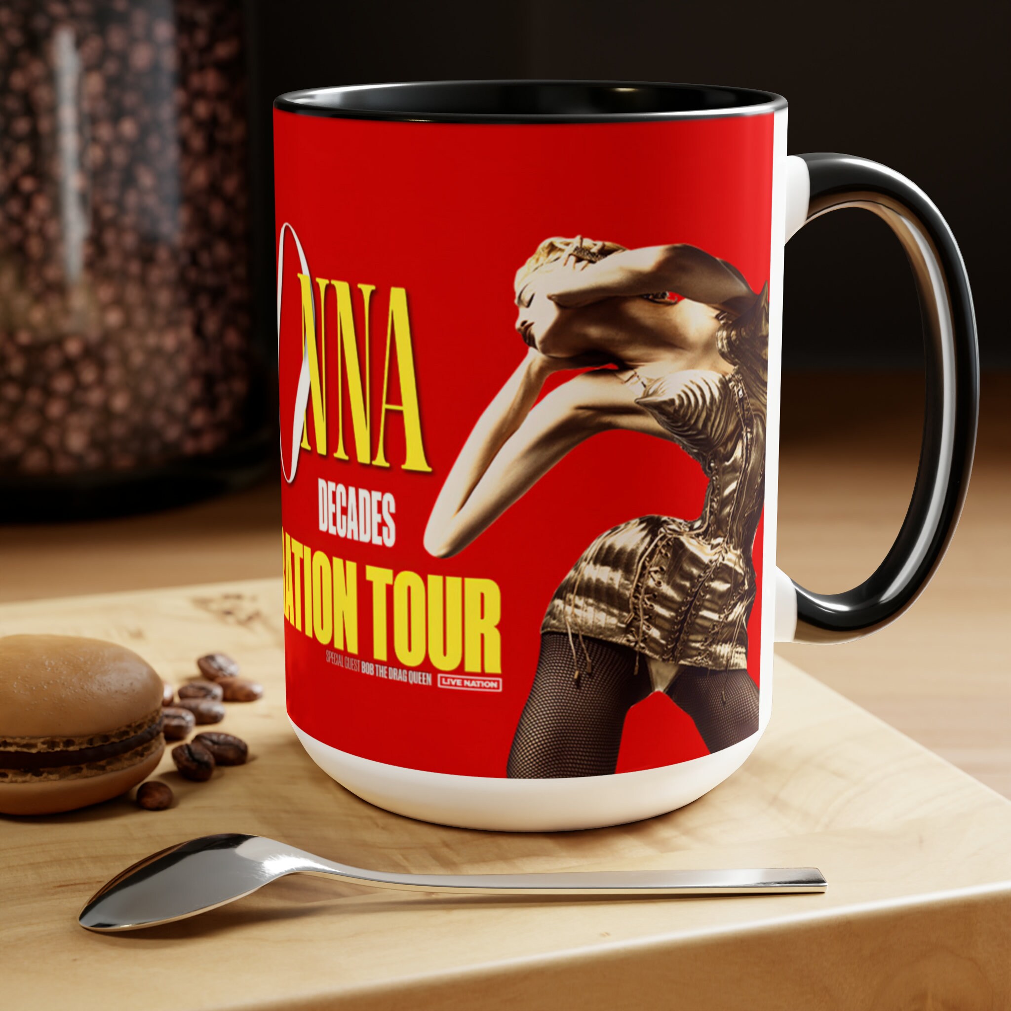 Madonna Mug Madonna Celebration Tour Two-tone Coffee Mugs, 15oz ...