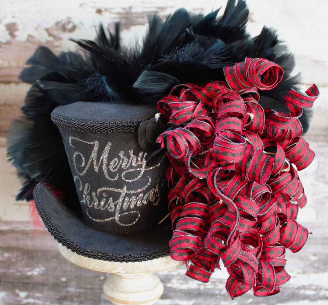 Christmas Mini Top Hat With Lights, Holiday, Celebrate, Party - Etsy