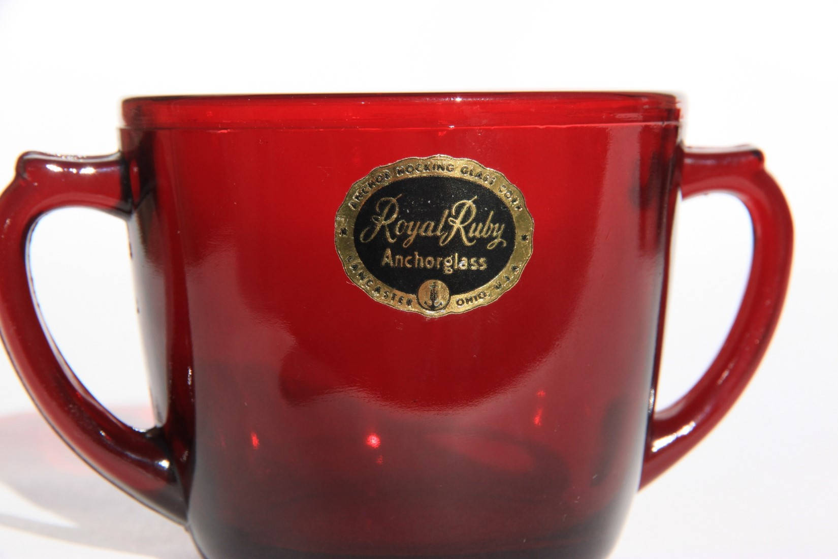 Red Vintage Glassware Set in Royal Ruby Anchorglass, 9 Piece Ruby Red ...