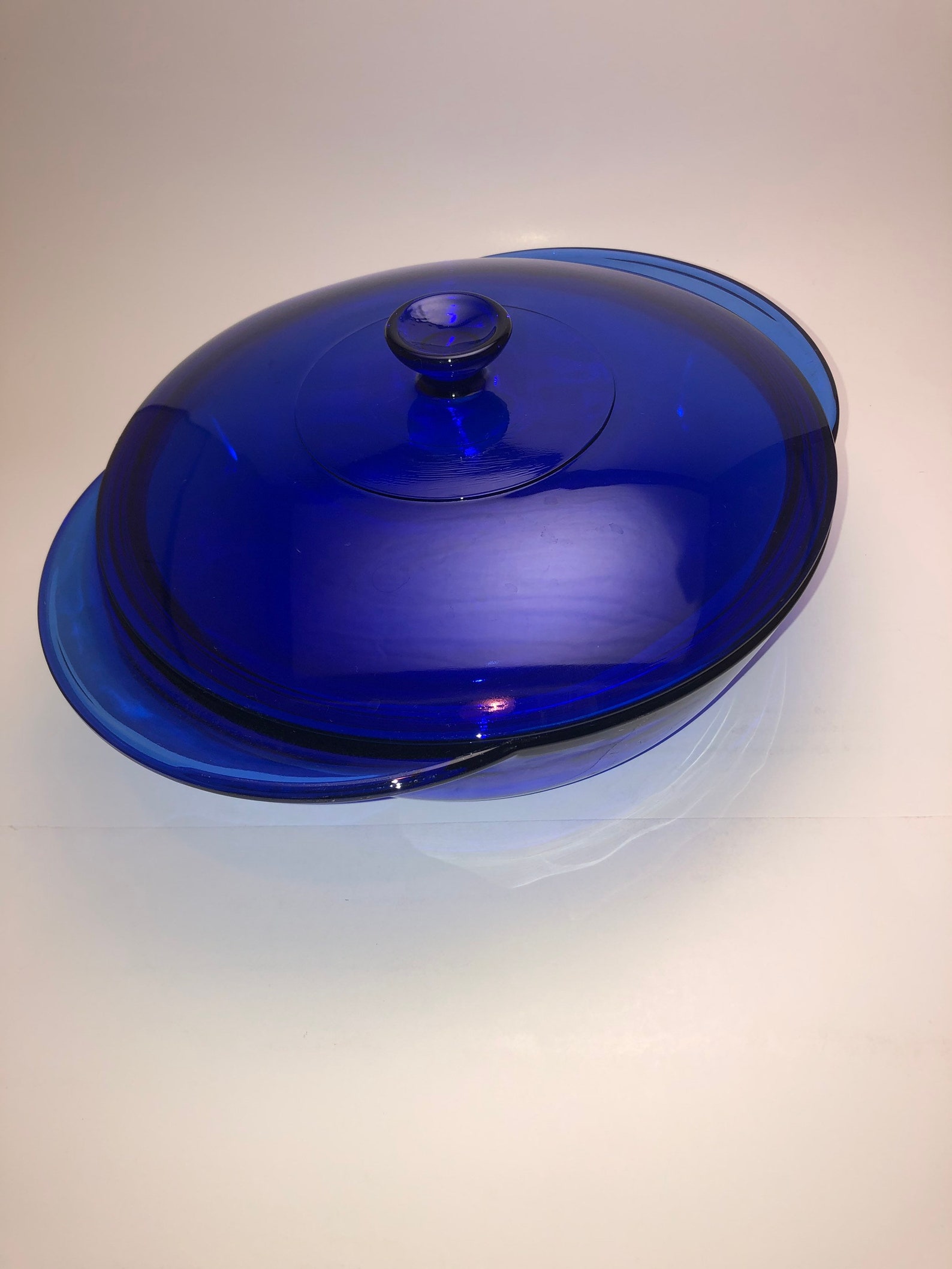 Cobalt Blue Glass Bakeware Set in Anchor Hocking Vibrant Blue - Etsy