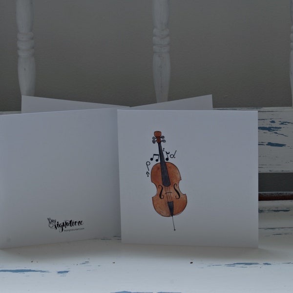 Cello Birthday Card - Etsy