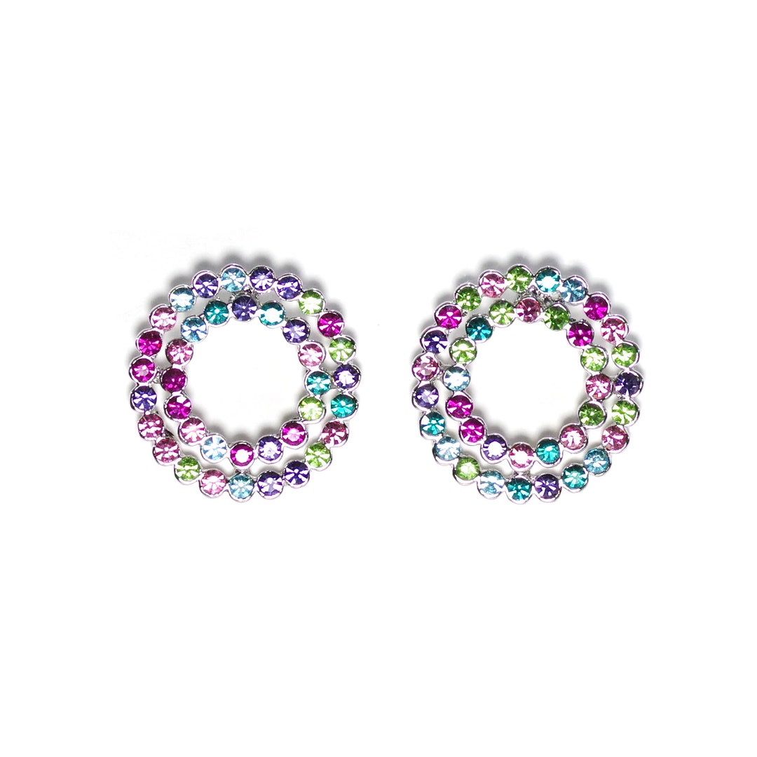 Australian Crystal Loop Earrings - Etsy