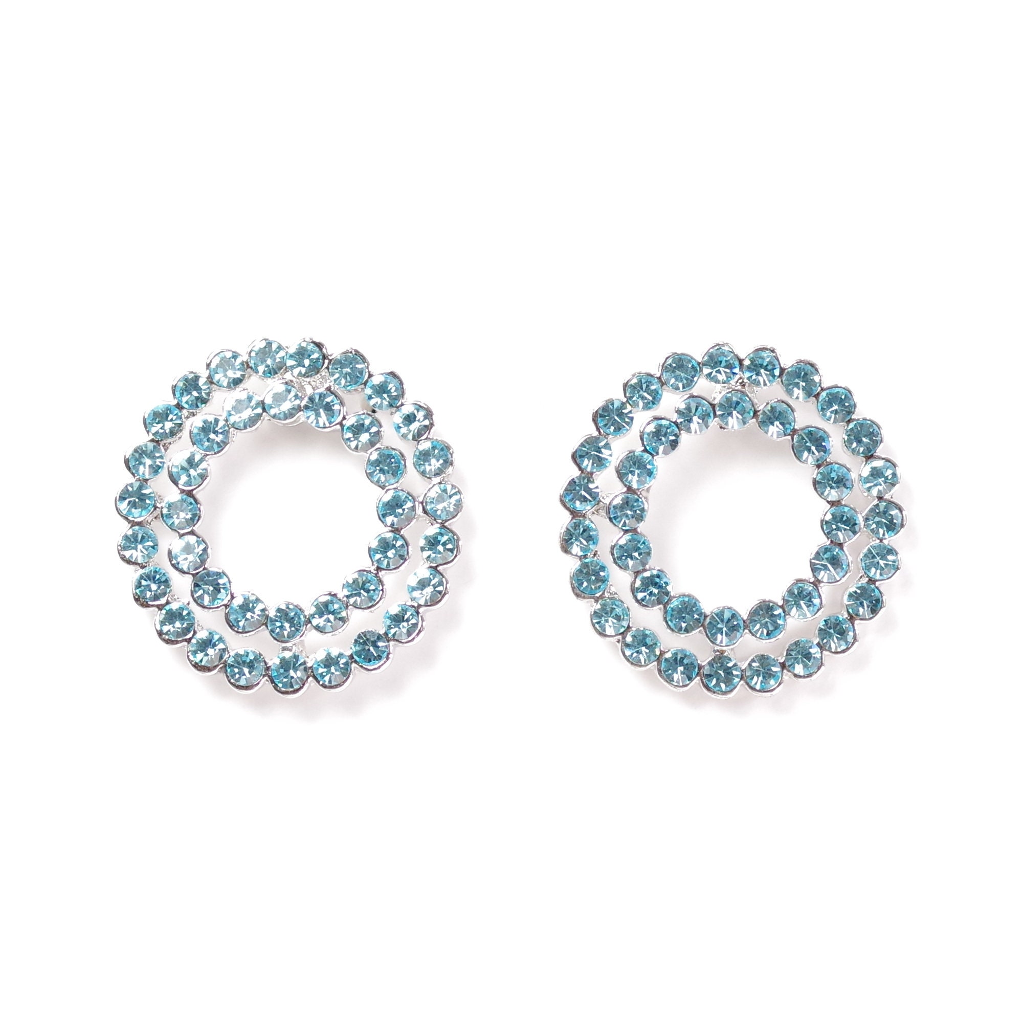 Australian Crystal Loop Earrings - Etsy