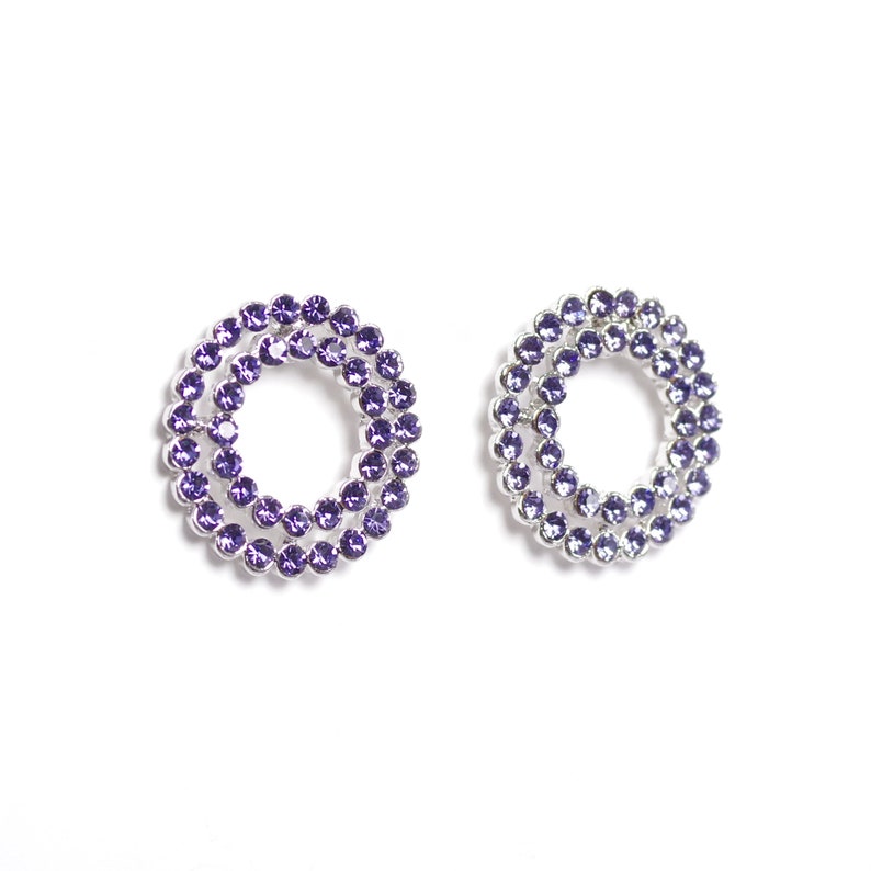 Australian Crystal Loop Earrings - Etsy