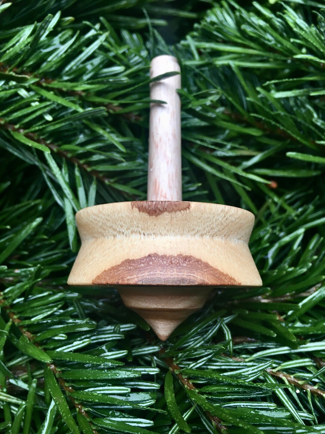 Spinning Top, Hand Turned, Dexterity Toy, Rustic Wood - Etsy