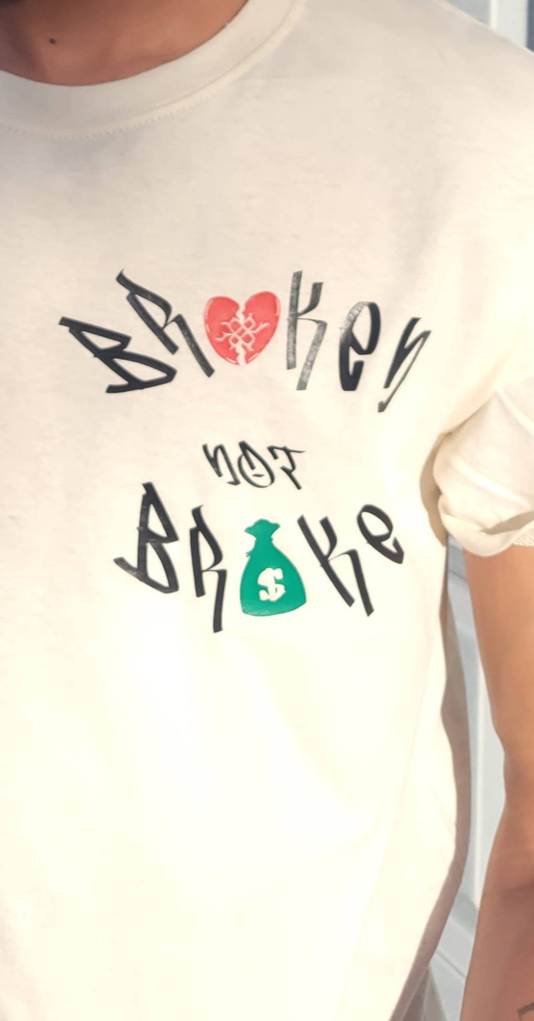 Broken NOT Broke Tshirt - Etsy