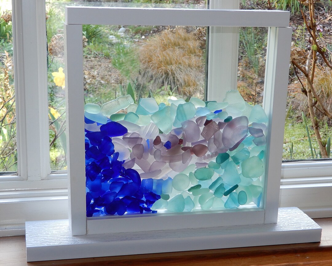 Wanderer Stand up Sea and Beach Glass Display Window - Etsy