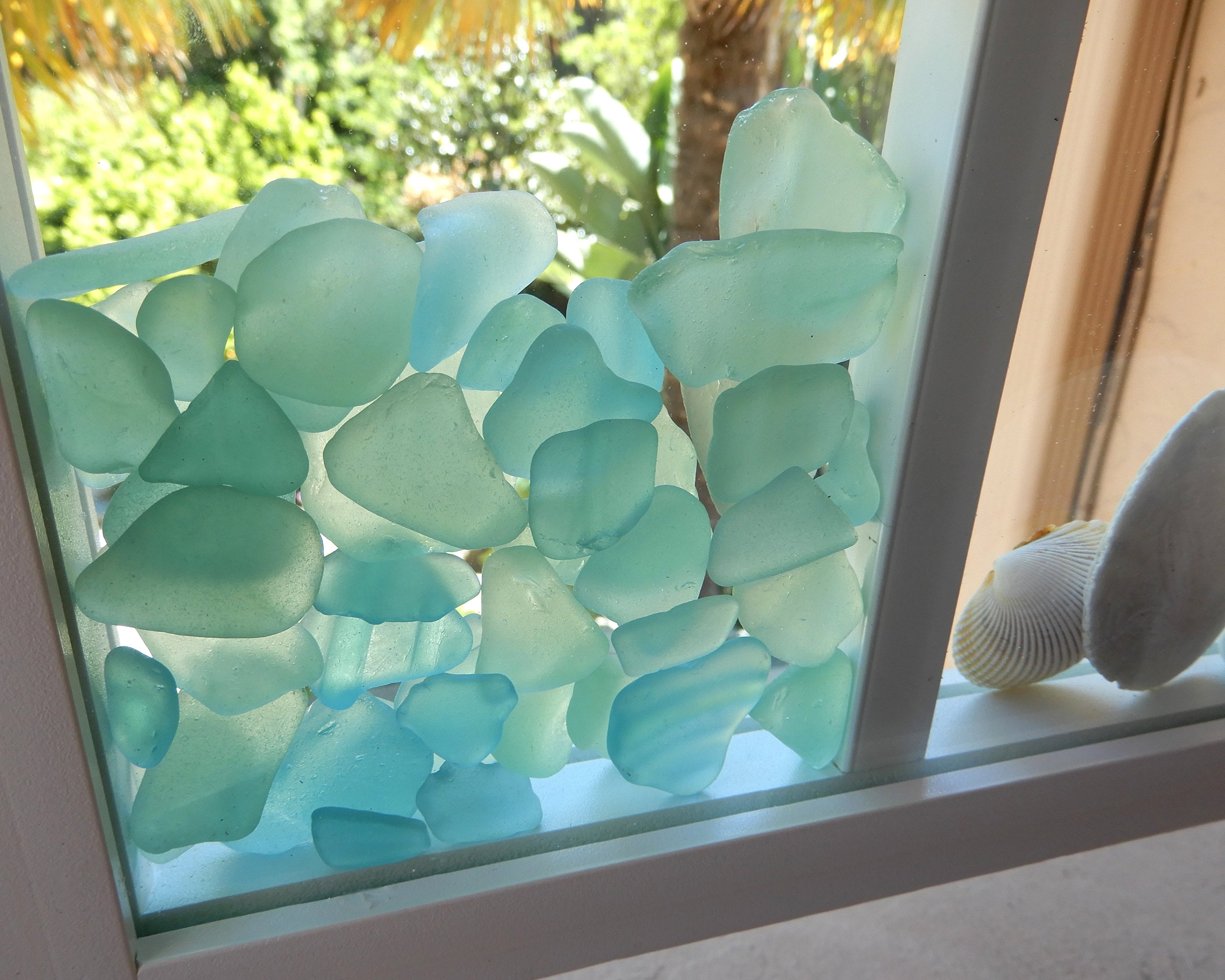 Beachcomber Divided Sea and Beach Beach Glass Display Window - Etsy