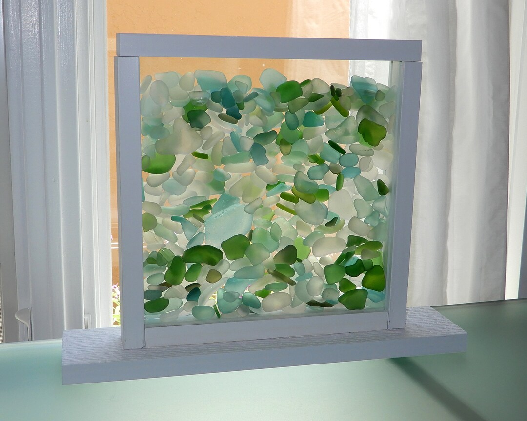 Wanderer Stand up Sea and Beach Glass Display Window - Etsy