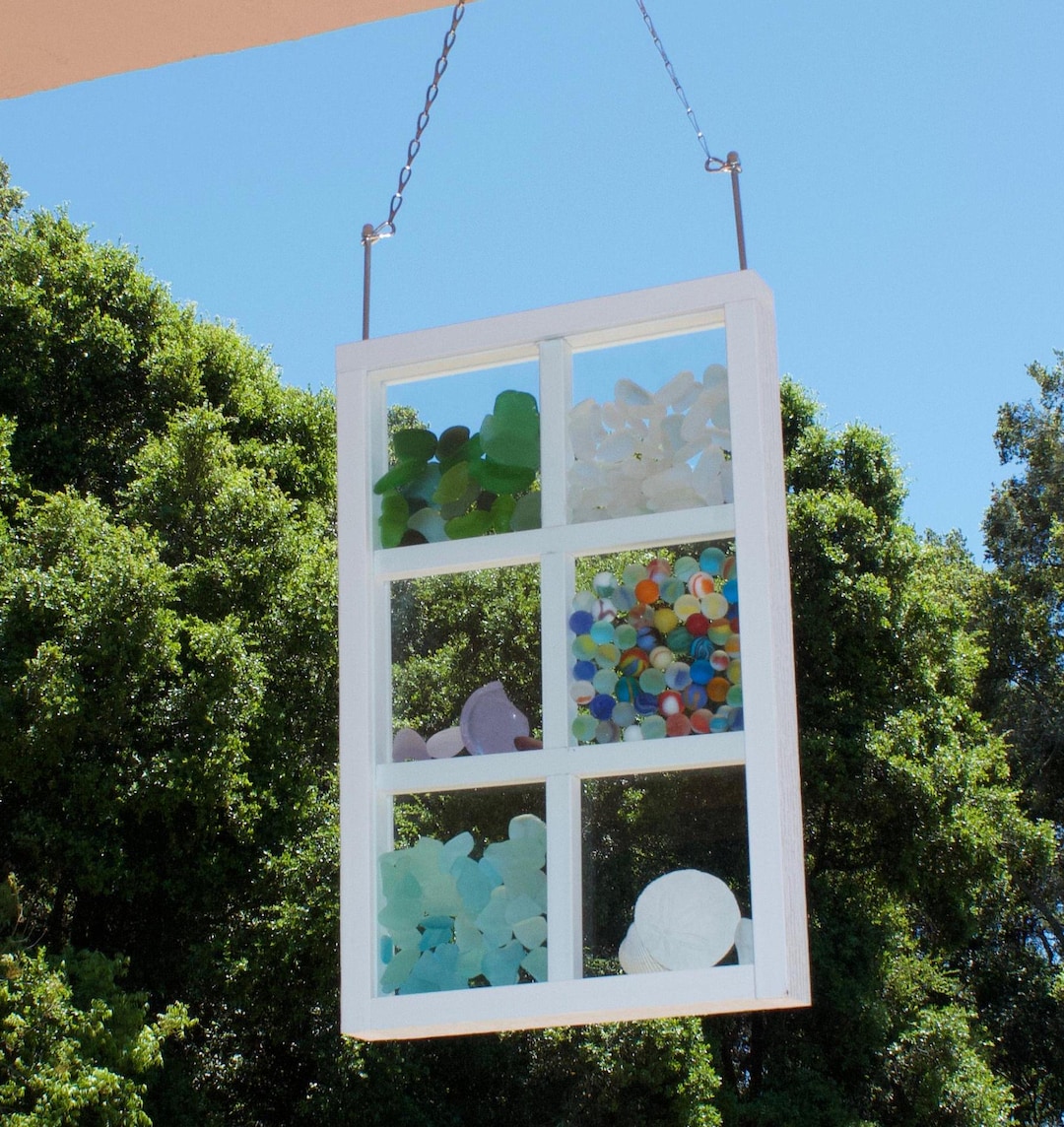 Beachcomber Divided Sea and Beach Beach Glass Display Window - Etsy