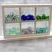 Dreamcatcher Stand up Sea and Beach Glass Display Window With Dividers ...