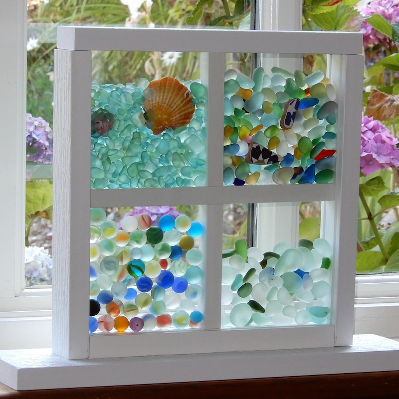 Sea Shells Glass Container - Etsy