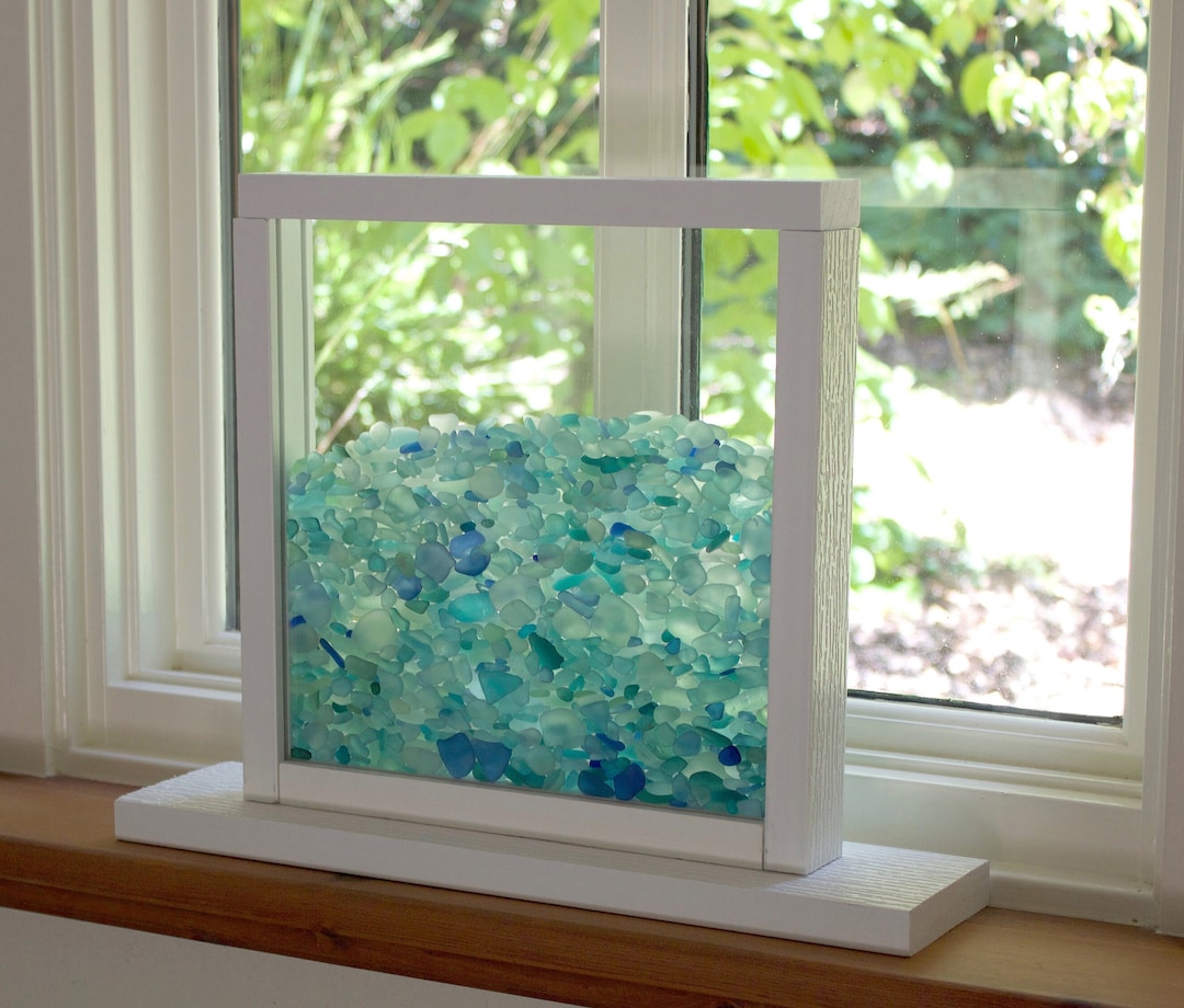 Wanderer Stand up Sea and Beach Glass Display Window - Etsy