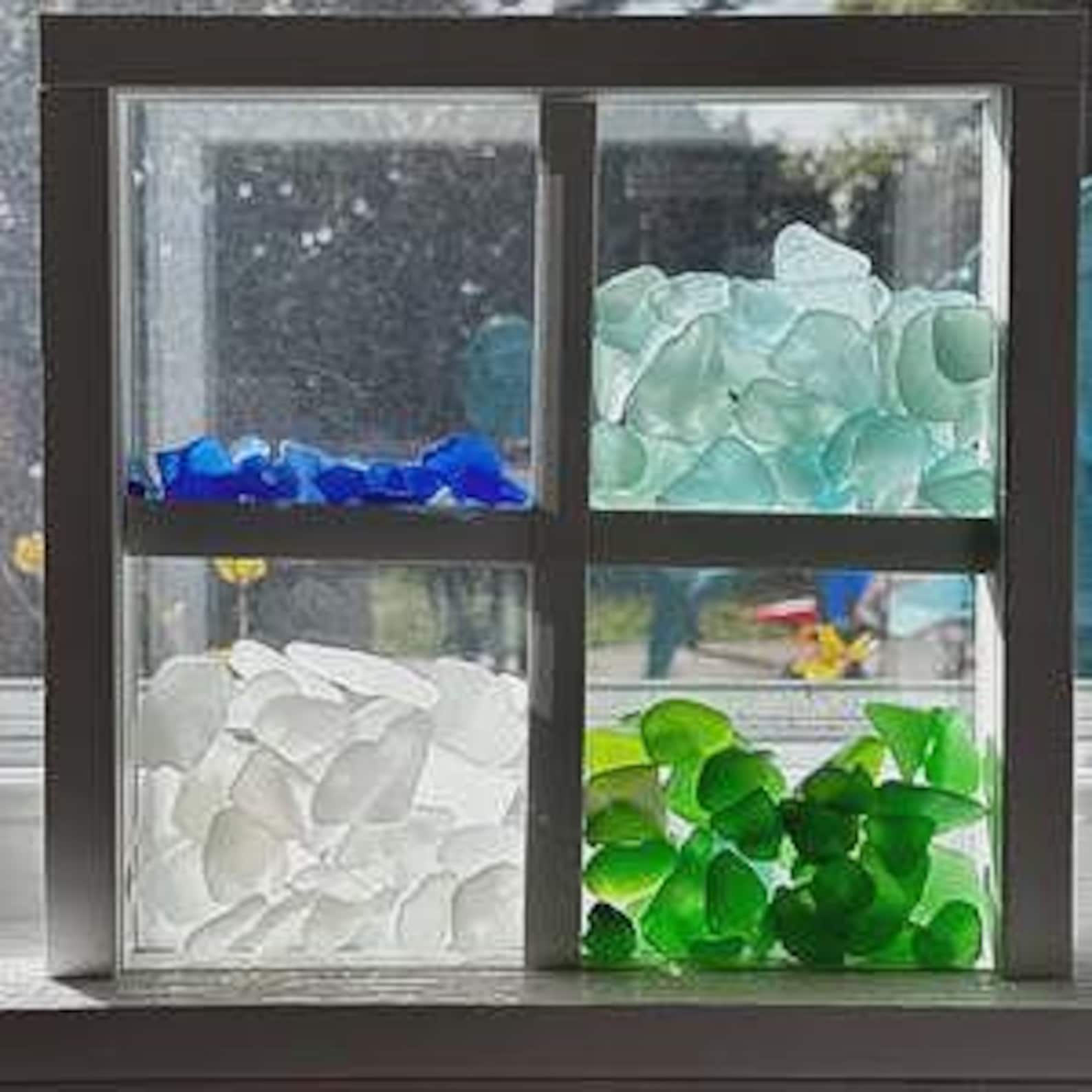Wanderer Stand up Sea and Beach Glass Display Window With Dividers-4 ...