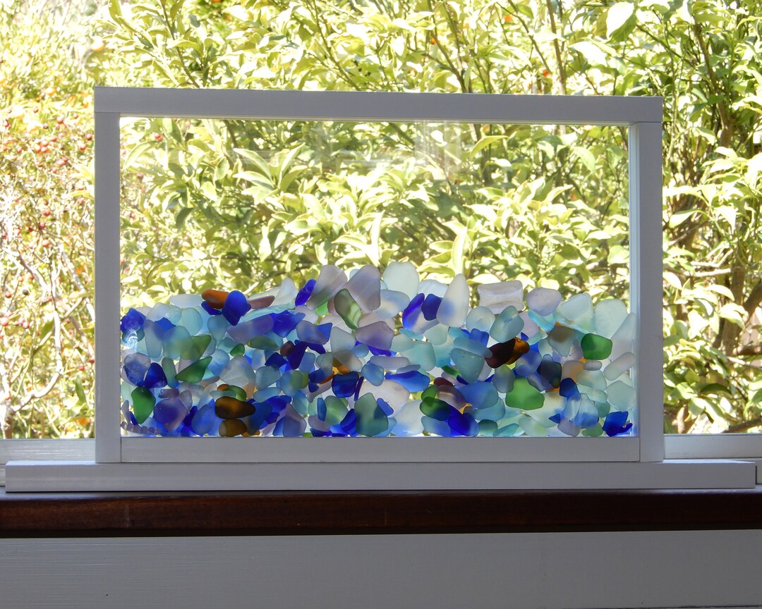 Dreamcatcher Stand up Sea and Beach Glass Display Window - Etsy