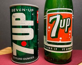Vintage 7 up Bottle | Etsy