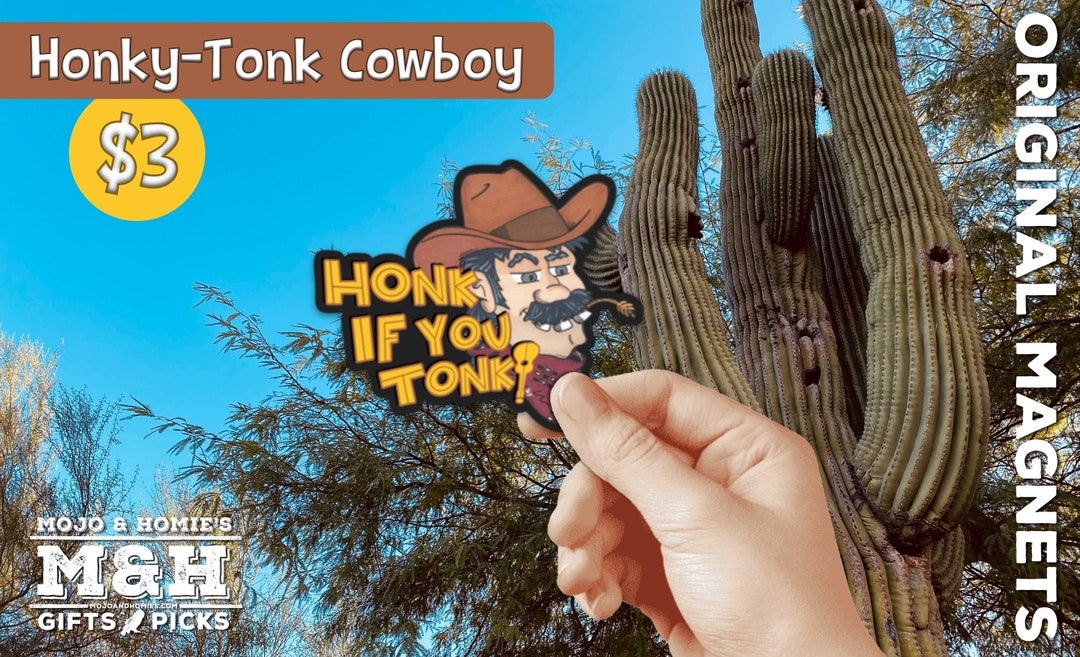 Honky-tonk Cowboy Magnet - Etsy