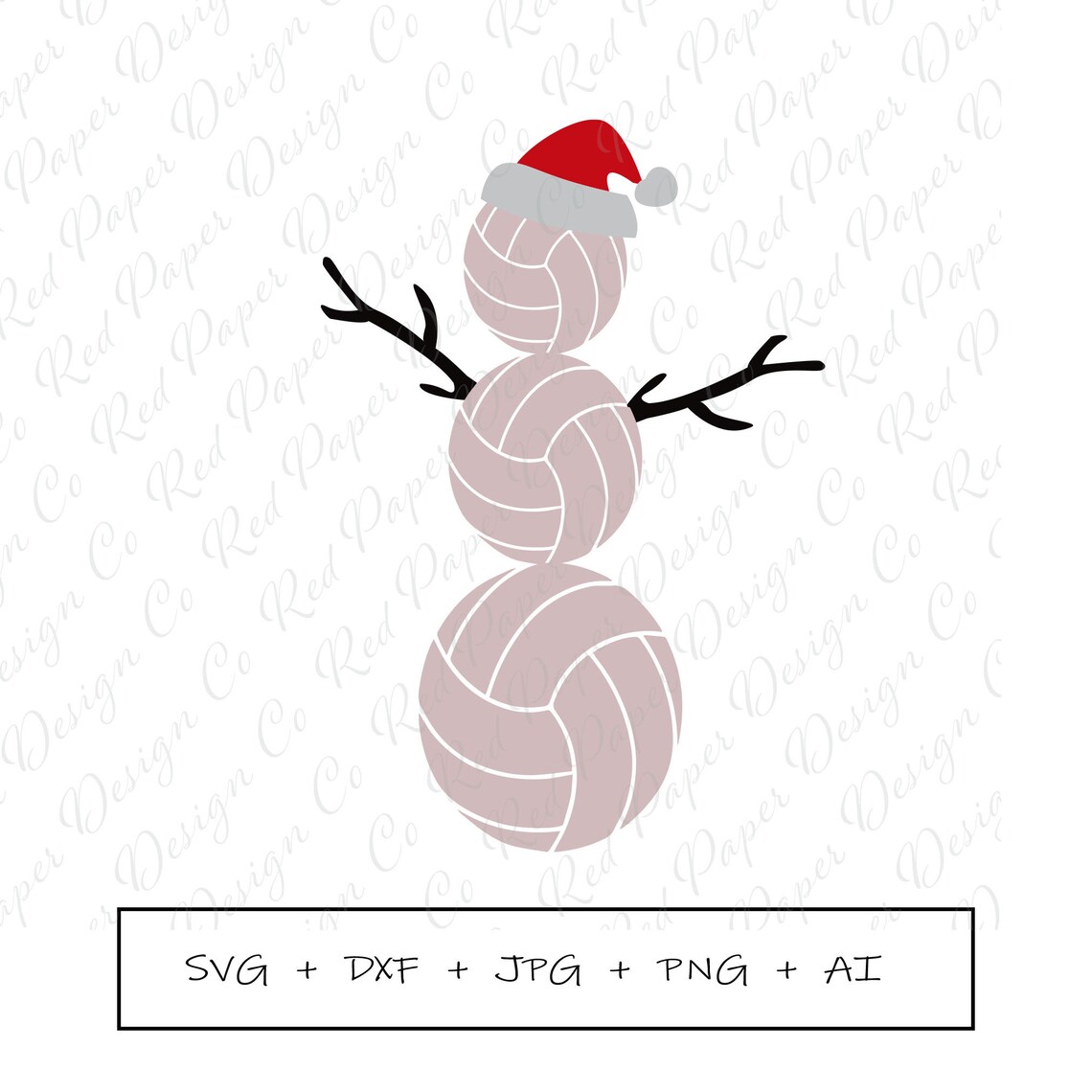 Volleyball Christmas SVG Volleyball Xmas Cut File Volleyball - Etsy