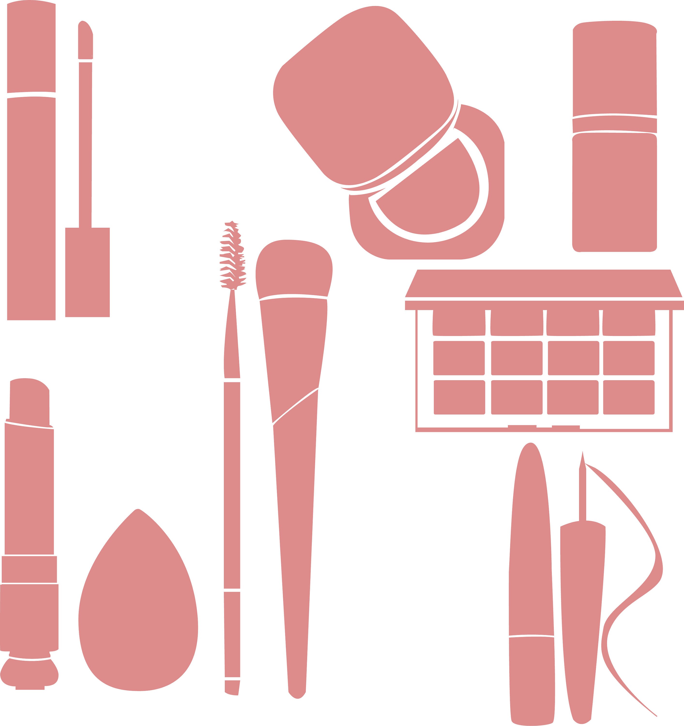 Makeup SVG Bundle Cut File for Cricut Silhouette DXF Jpg - Etsy UK
