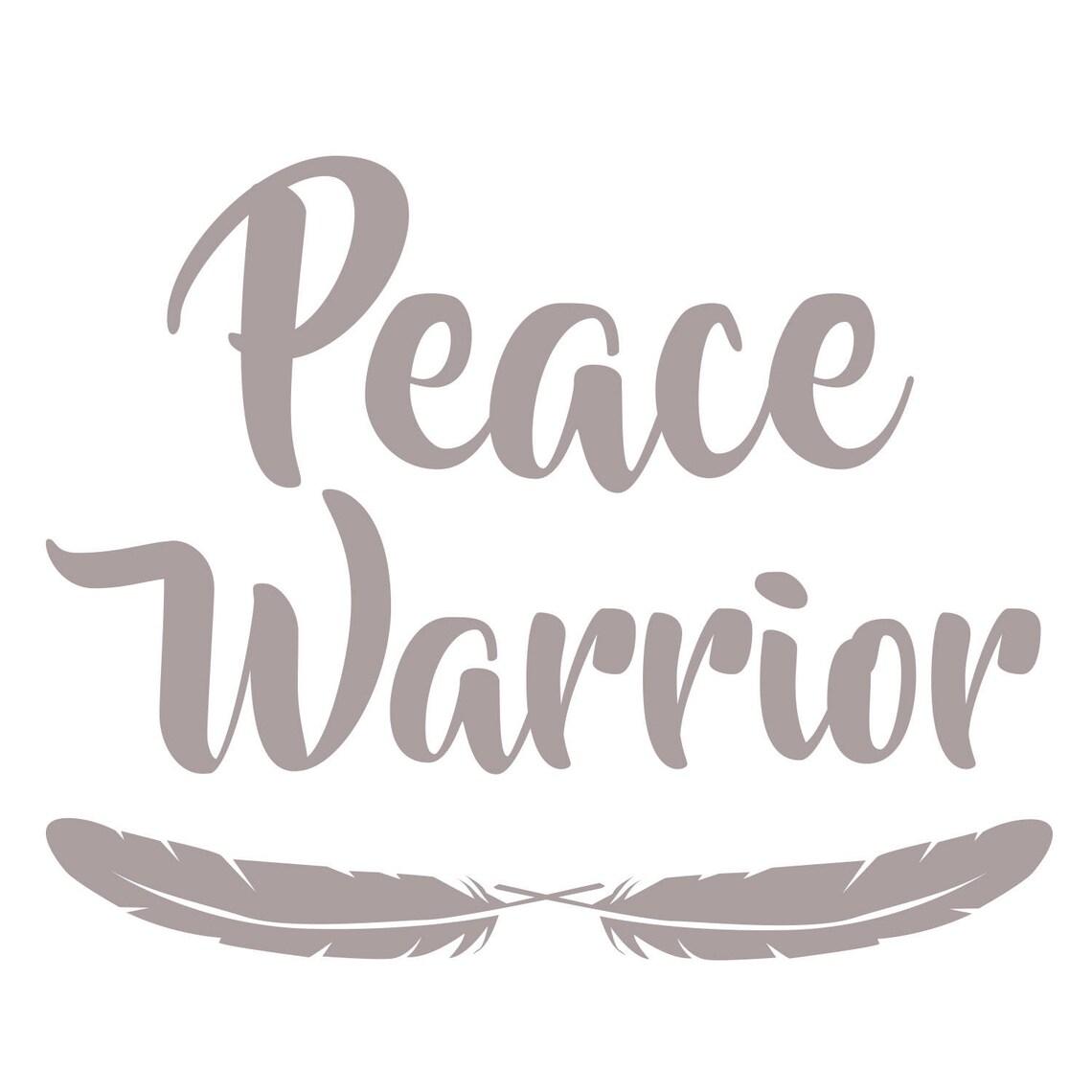 SVG Peace Warrior Design Quote Peace Cut File for Cricut or - Etsy