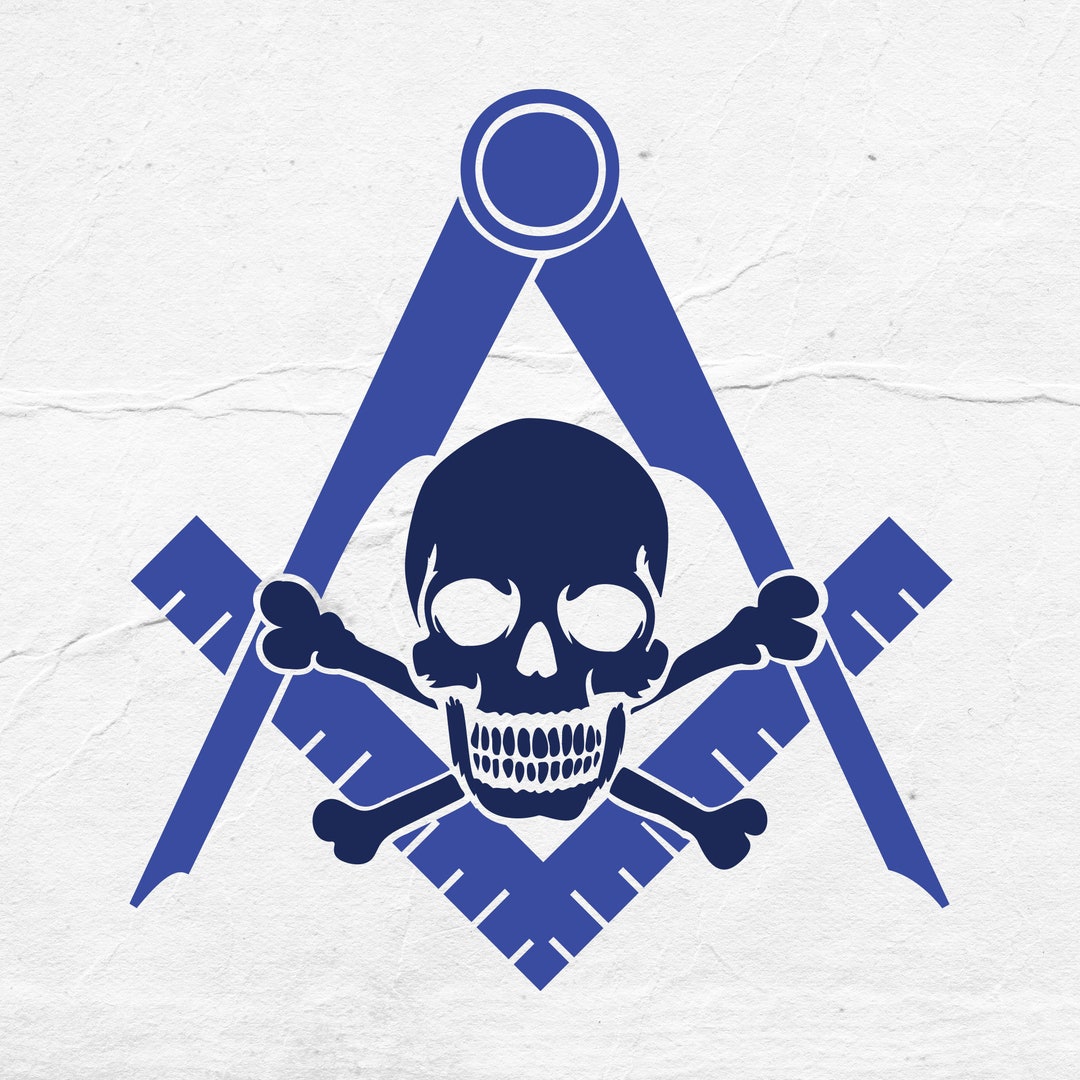 Masonic Skull SVG, Mason Logo Design, Freemason, Emblem, Square and ...