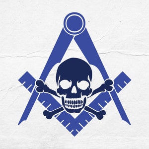 Masonic Skull SVG, Mason Logo Design, Freemason, Emblem, Square and ...