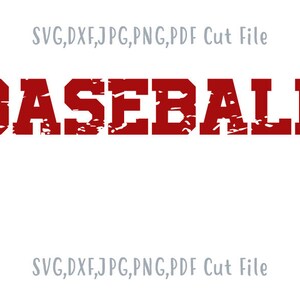 Distressed Baseball SVG Design, SVG, DXF, Jpg, Png, Pdf Silhouette ...