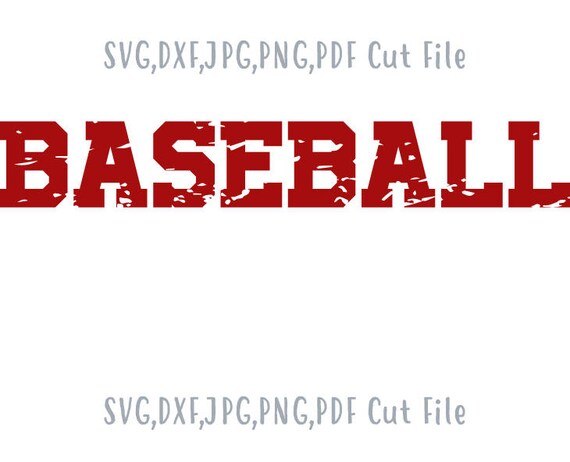 Distressed Baseball SVG Design SVG DXF Jpg Png Pdf | Etsy