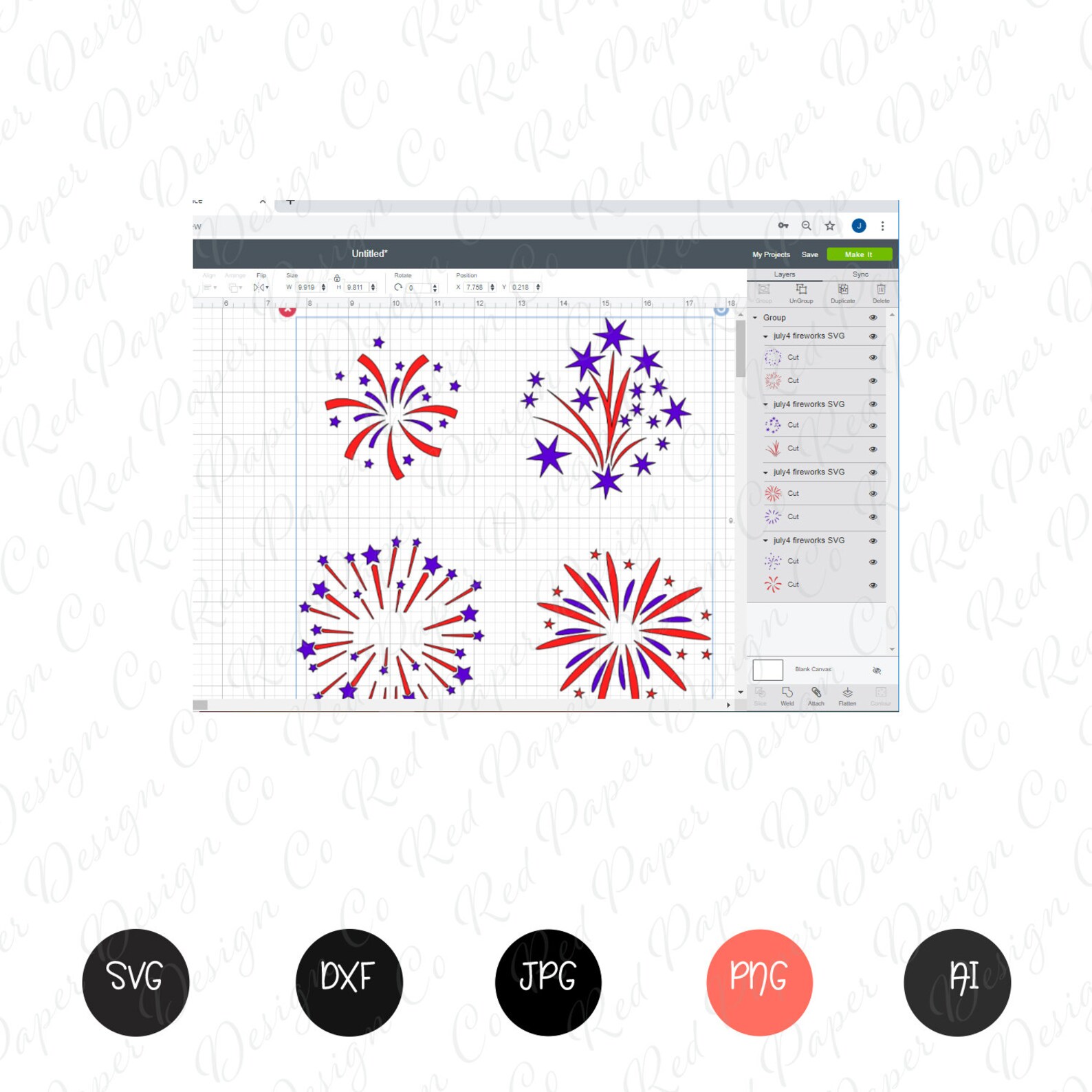 Fireworks SVG USA Cut File Bundle Patriotic Silhouette | Etsy