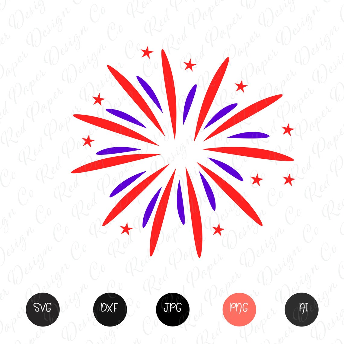 Fireworks SVG USA Cut File Bundle Patriotic Silhouette | Etsy