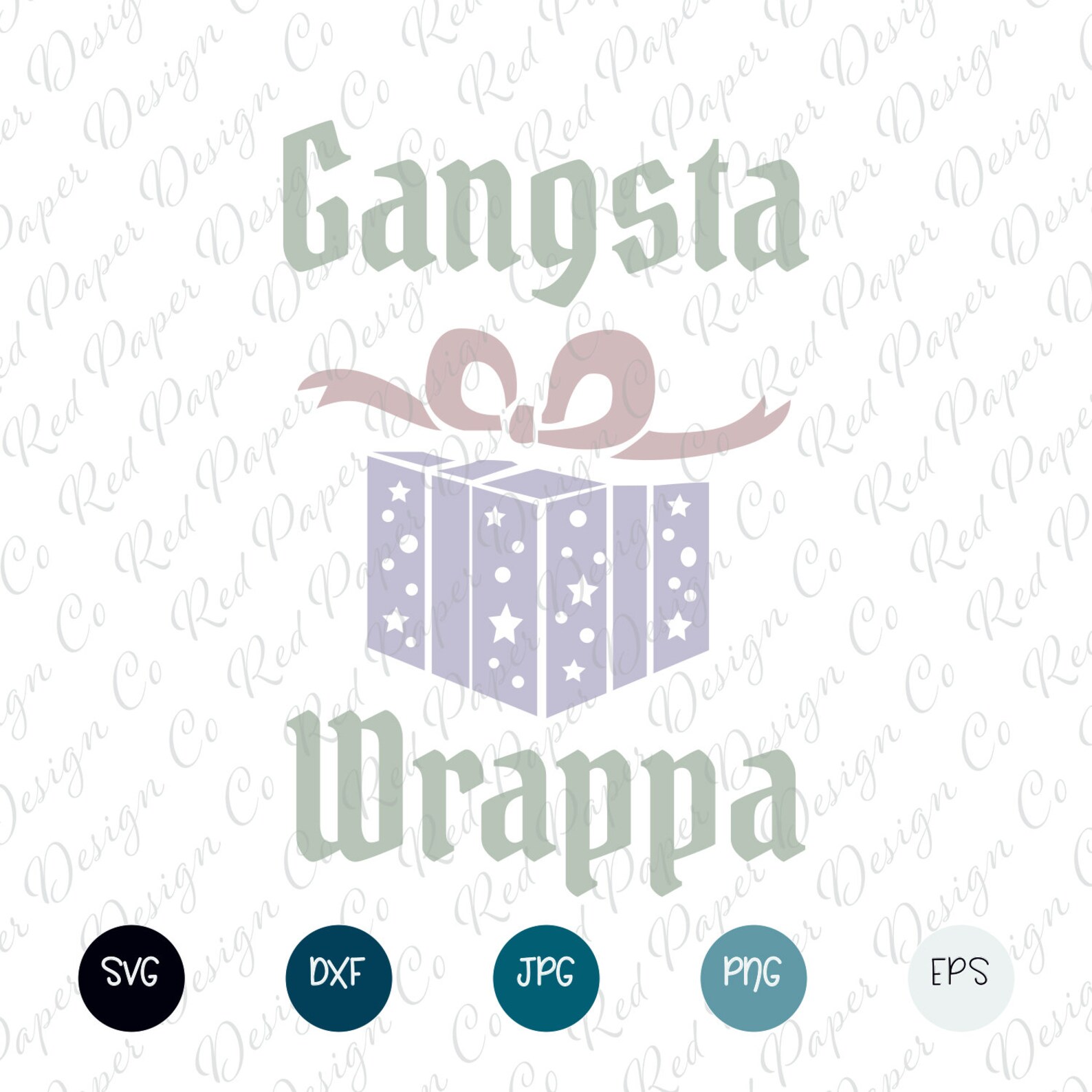 Christmas SVG Gangsta Wrappa Xmas Tshirt Dxf Jpg Png - Etsy