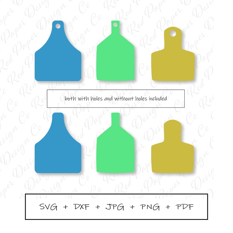 Cattle Tag Svg - Etsy