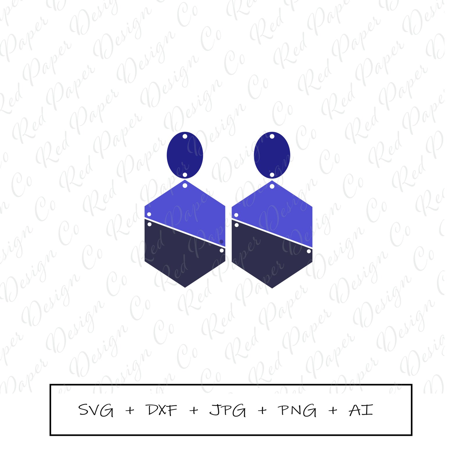 Geometric Earrings SVG Leather Polygon Earrings Bundle Boho - Etsy