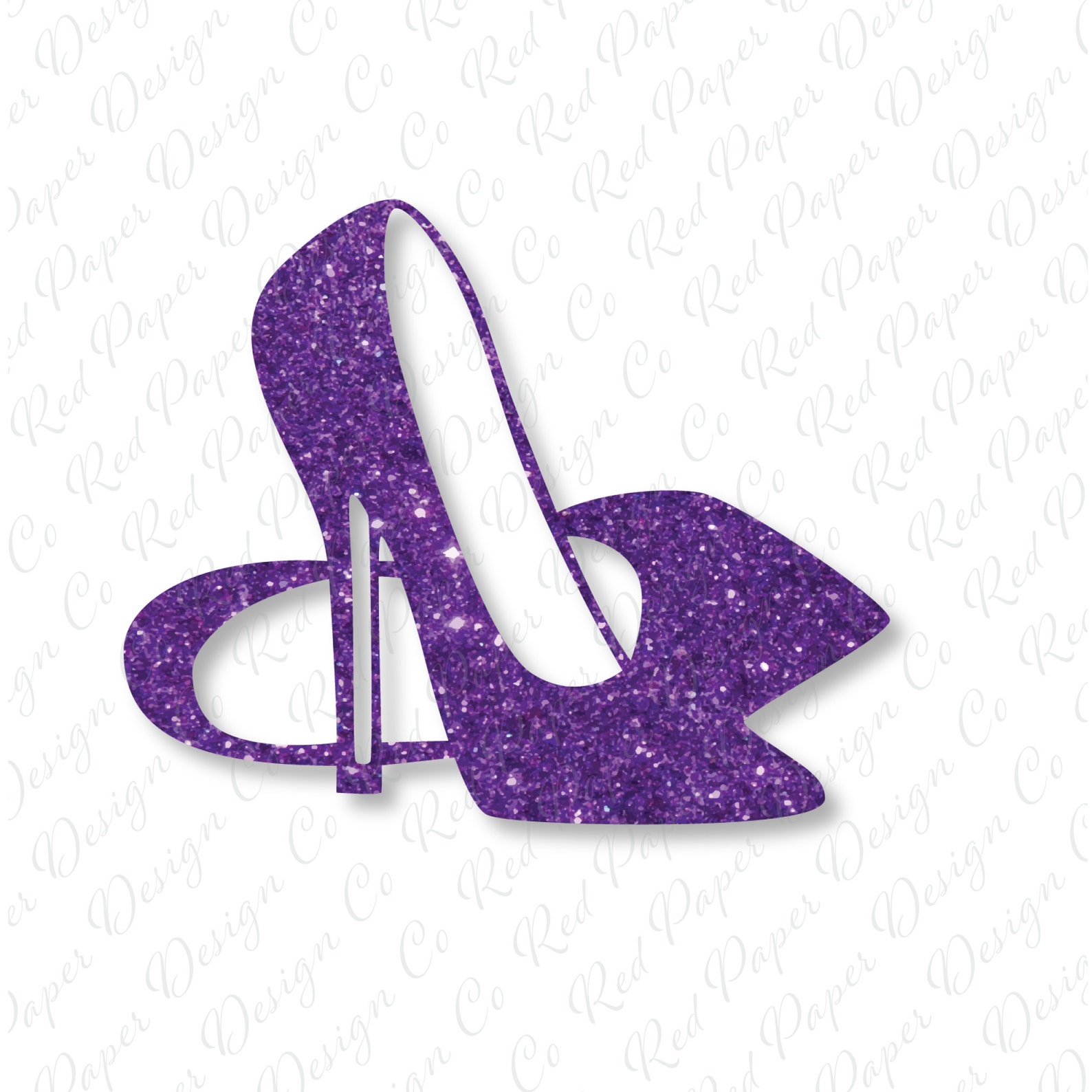 PNG Purple Glitter High Heels Stiletto Clipart Png Beauty - Etsy