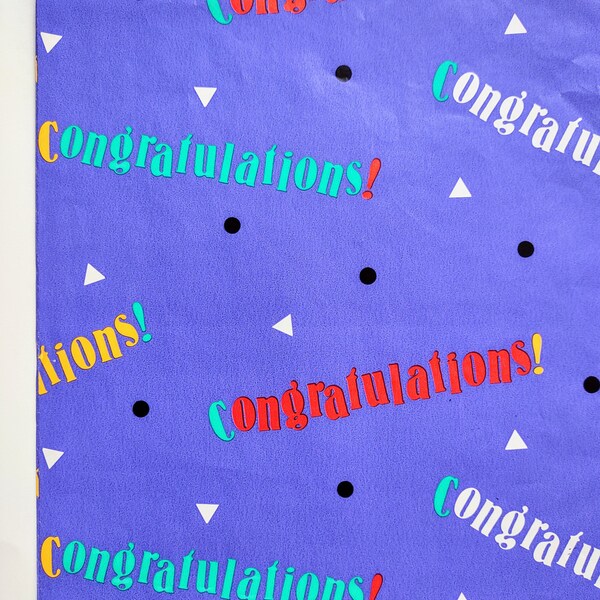 Congratulations Wrap - Etsy