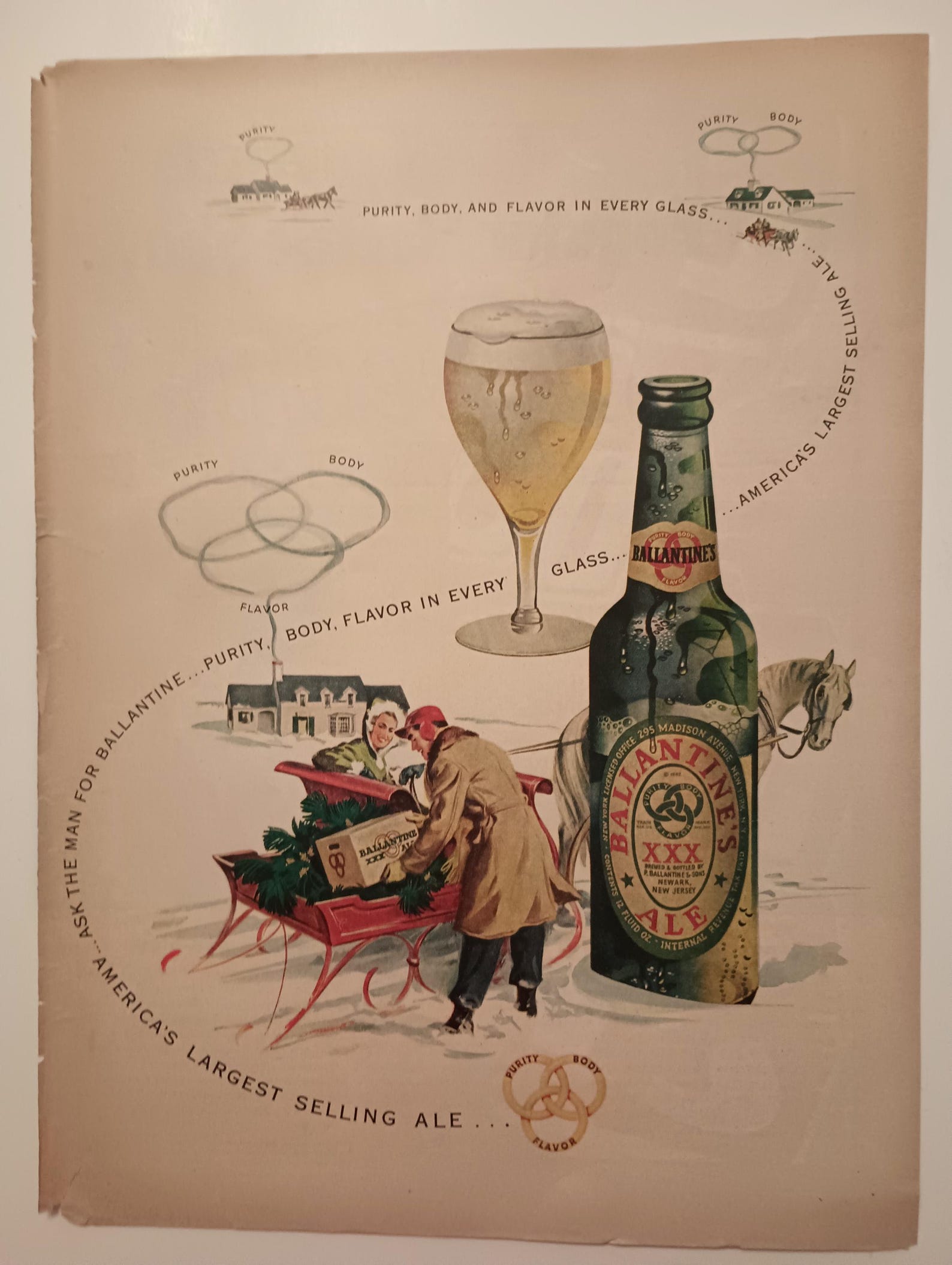 Vintage 1949 Life Magazine Beer Advertisements 5 Assorted Beer Ads for ...
