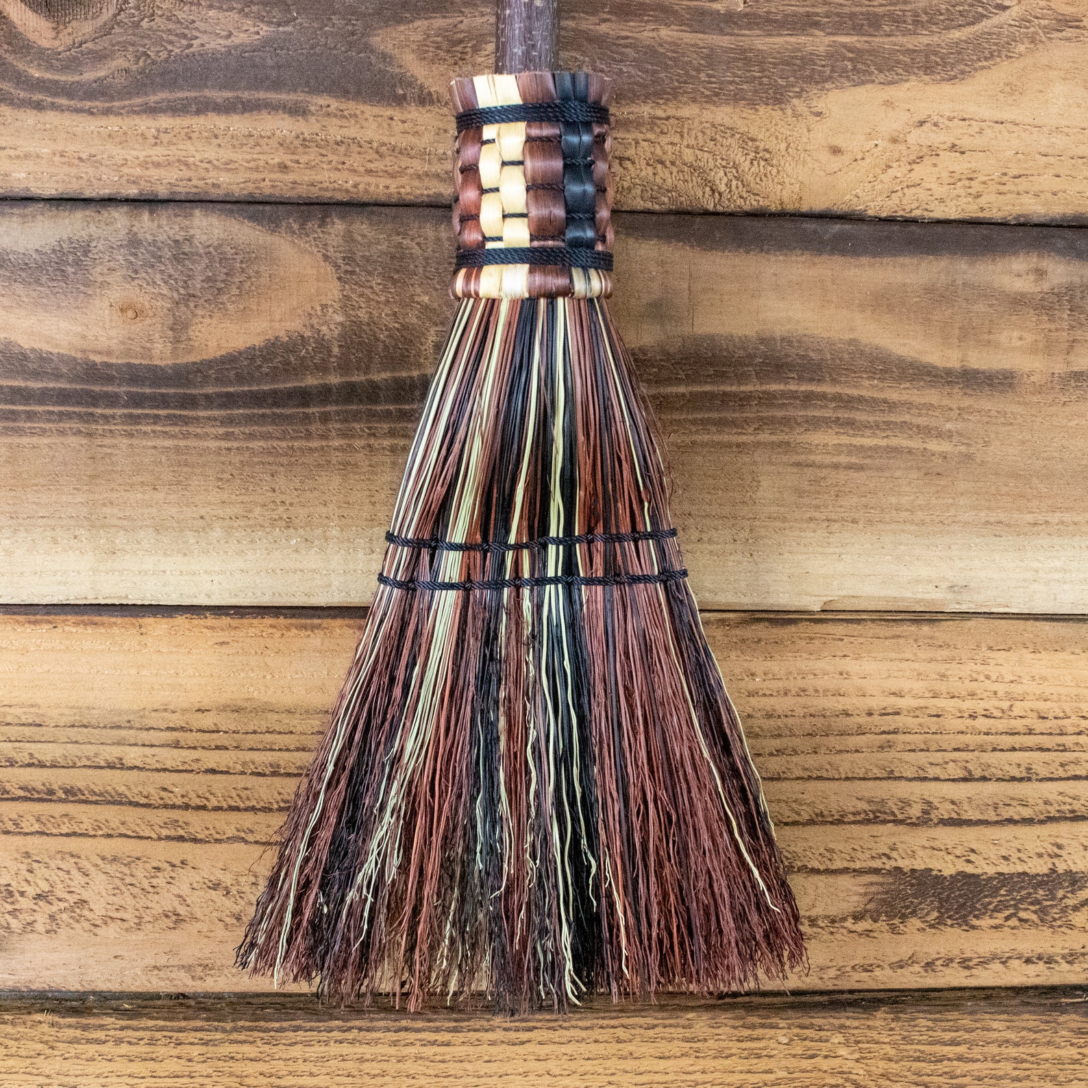 Hearth Broom Brown Mixed Fireplace Broom Folk Art Fire - Etsy