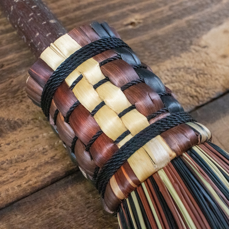 Hearth Broom Brown Mixed Fireplace Broom Folk Art Fire - Etsy