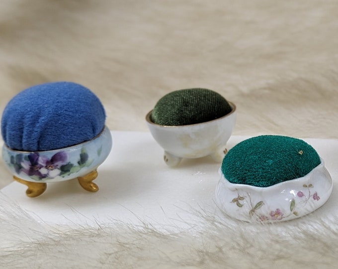 Lace Edged Milk Glass, Vintage Pin Cushion, Tomato Pin Cushion - Etsy