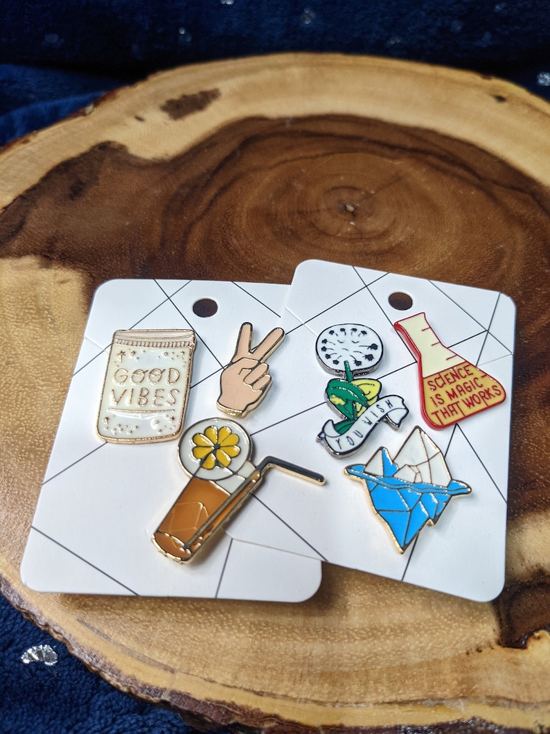 Enamel Pin Collection - Fun Finds - Science and Good Vibes - Popular ...