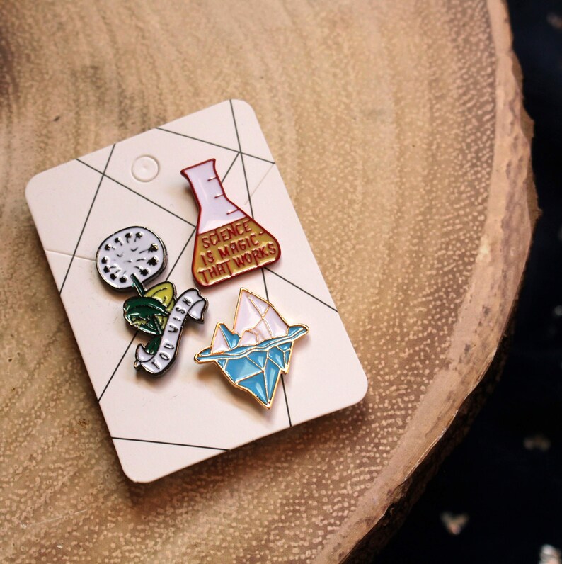 Enamel Pin Collection - Fun Finds - Science and Good Vibes - Popular ...