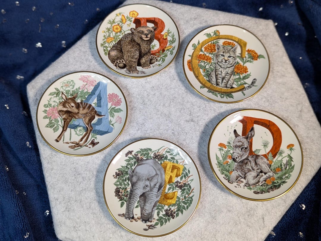 Franklin Porcelain Alphabet Magnetic Pin Dish - Repurposed Porcelain ...
