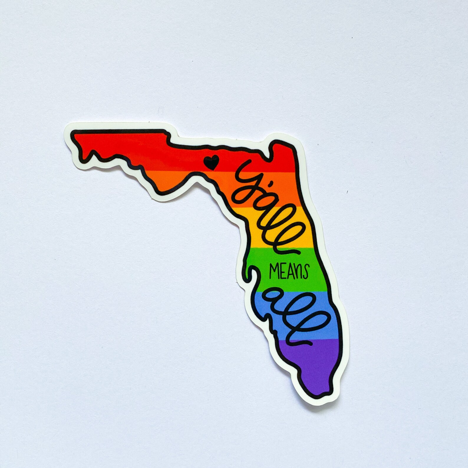 Florida Y'all Means All Pride Florida State Gay Pride Flag - Etsy