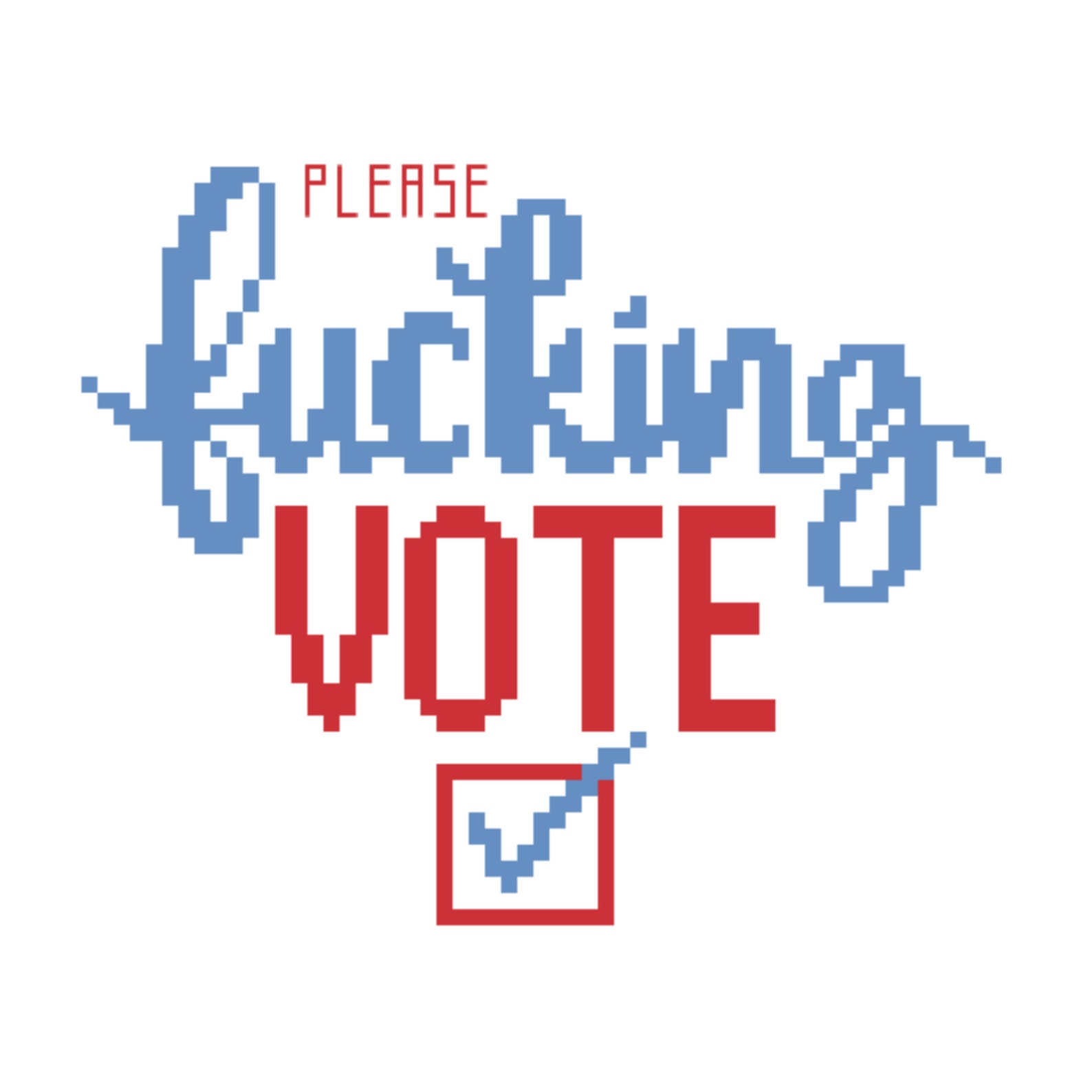 Please Fcking Vote Political Voting Democrat Script Font - Etsy