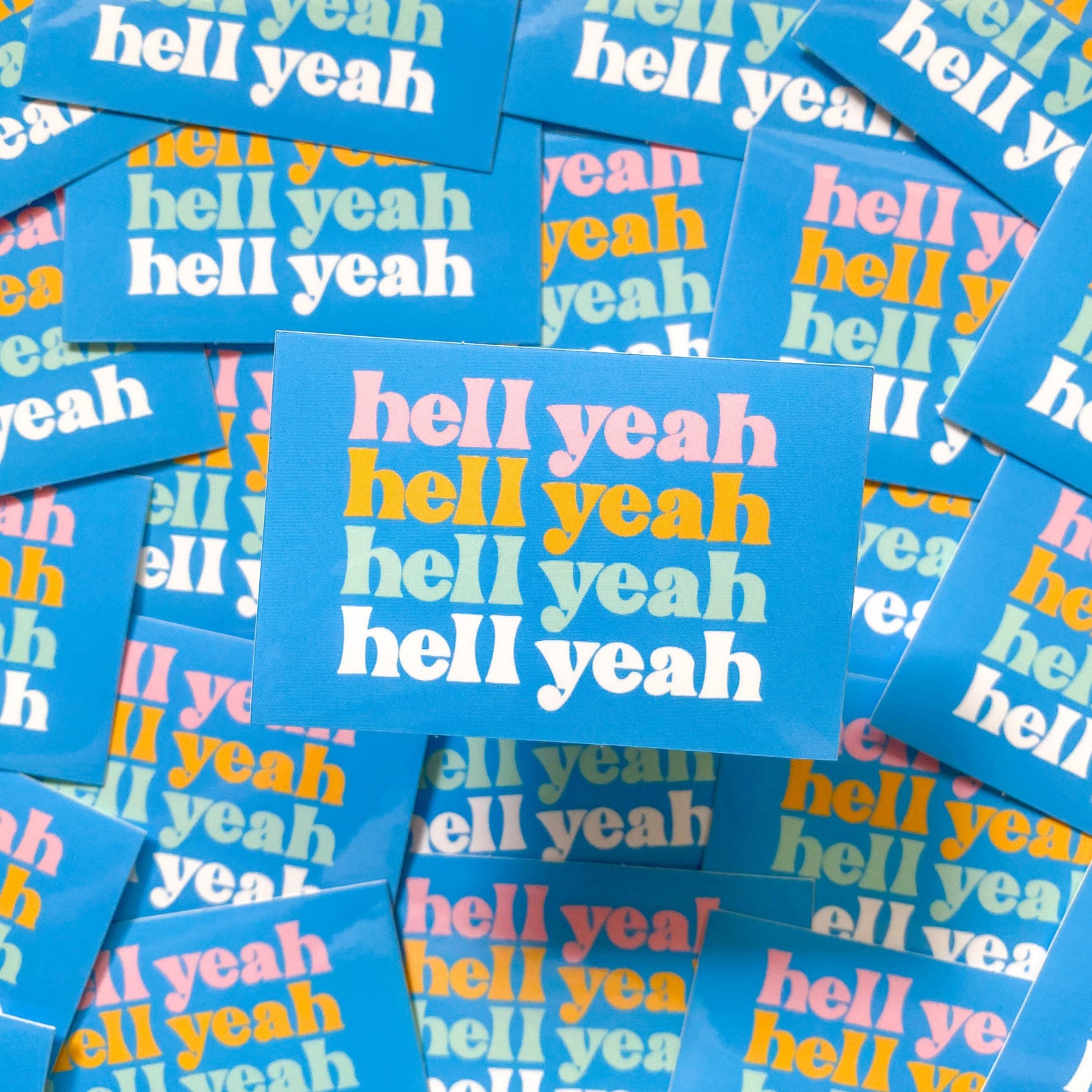 Hell Yeah Sticker Sticker Laptop Phone Water Bottle Car - Etsy